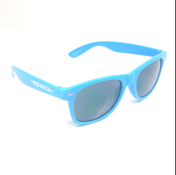 Explorica | Accessories | Explorica Blue Wayfarer Sunglasses | Poshmark